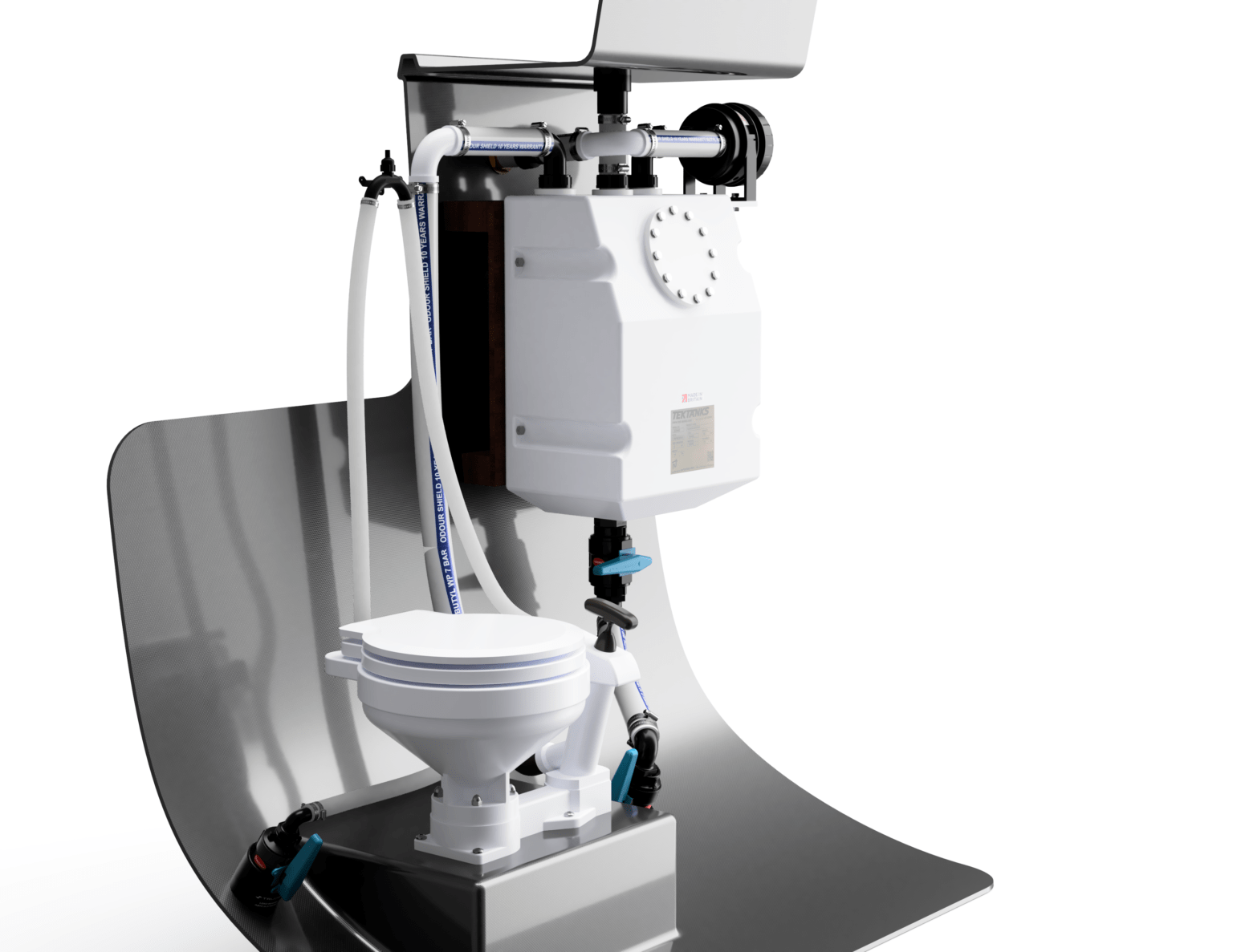 Plastic 40 Litre Vertical Waste Tank | Tek-Tanks