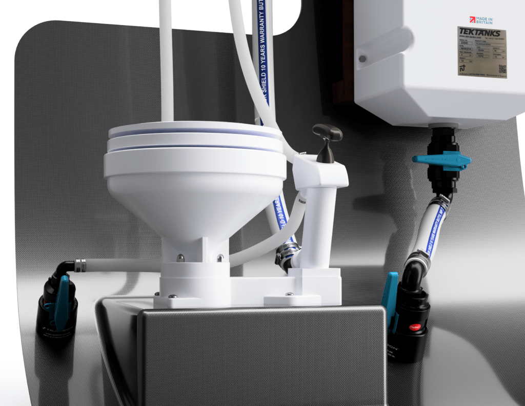 Plastic 40 Litre Vertical Waste Tank | Tek-Tanks