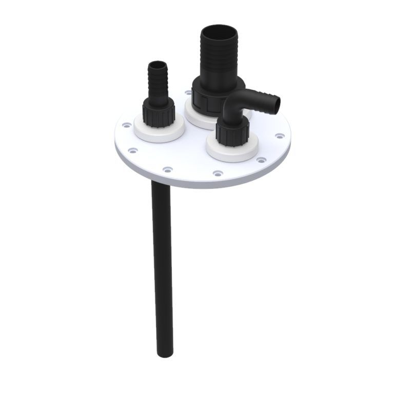 Water Tank Inspection Plate with Connections | Tek-Tanks