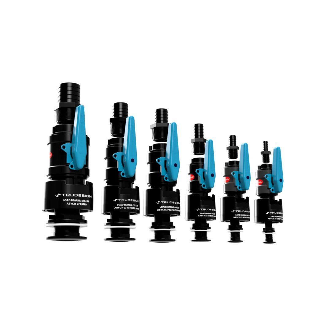 TruDesign Seacock Kits with Straight Hosetails | Tek-Tanks
