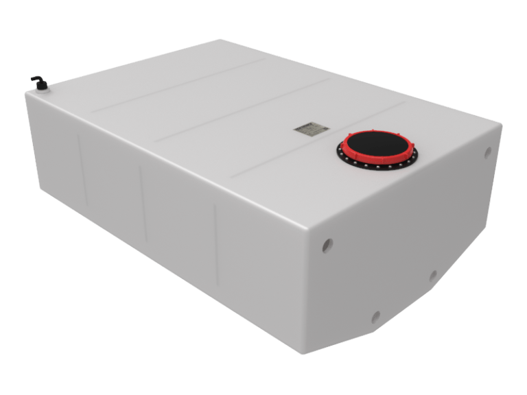 Trader 595 Water Tank under Rear Cabin Aft | Tek-Tanks